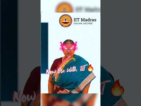IIT Madras Bsc Degree in Data Science 🔥Motivation #iitmadras #iitian #Shorts #education #motivation