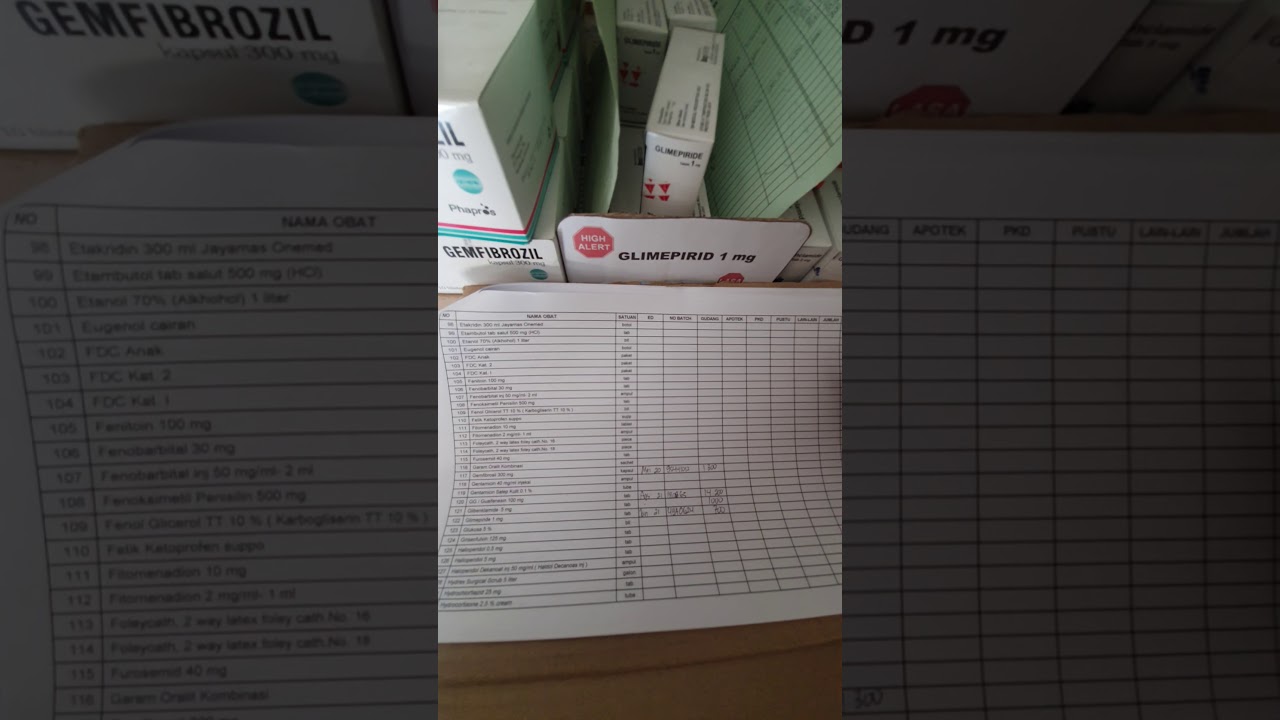 TUTORIAL STOCK OPNAME OBAT DI GUDANG INSTALASI FARMASI PUSKESMAS
