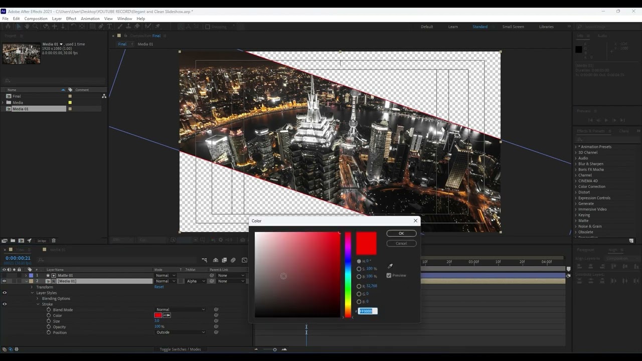 Create an ELEGANT & CLEAN Slideshow Animation - After Effects Tutorial