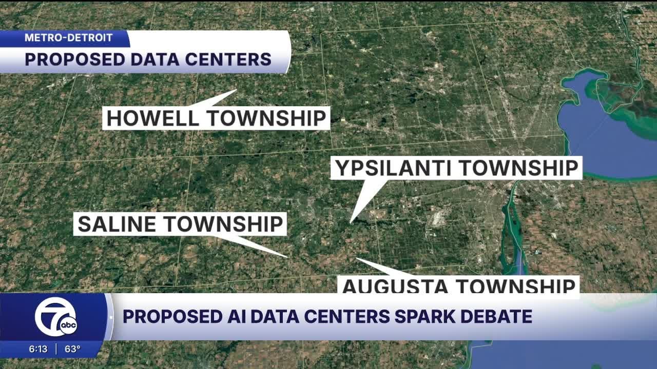 Proposed AI data centers in Southeast Michigan spark debate across communities