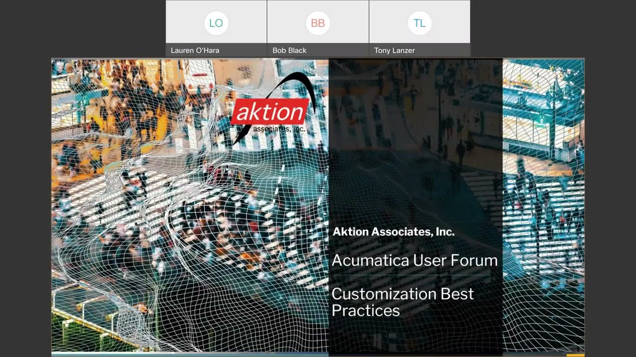Acumatica User Forum: Customization Best Practices