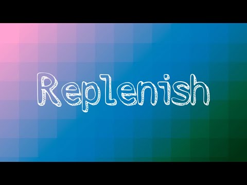 Replenish #Words #Meaning #English