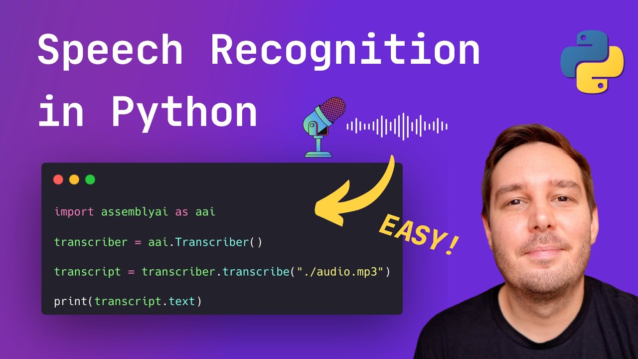 Speech recognition in Python made easy | Python Tutorial