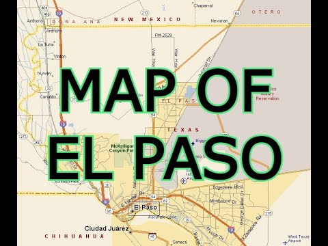 MAP OF EL PASO [ TEXAS ]