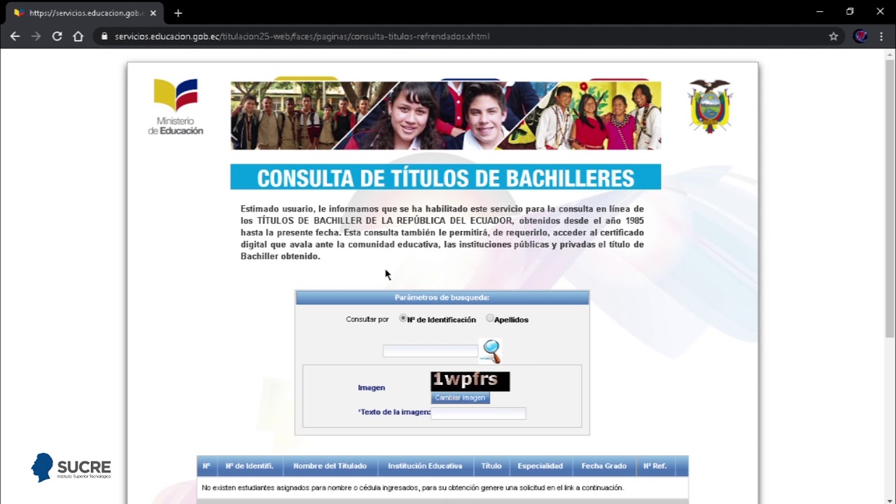 Proceso para descargar el Título de Bachiller