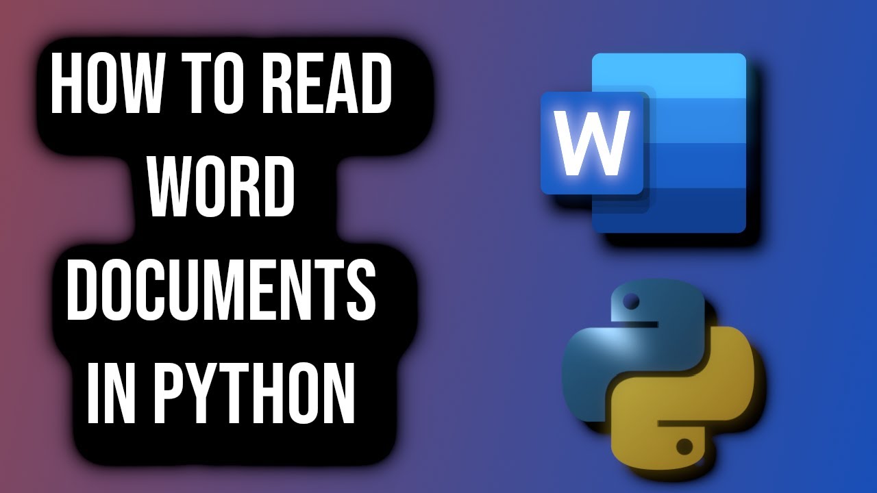 How To Read Word Documents In Python