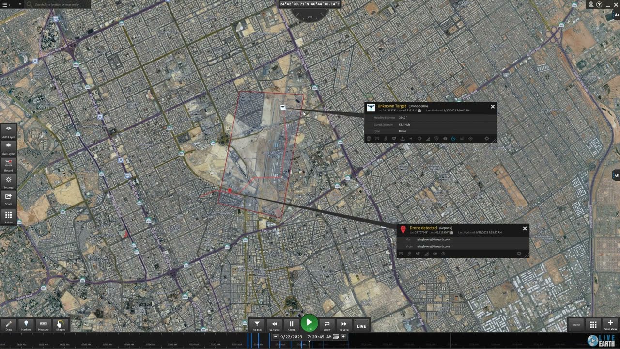 Geospatial Data Platform for Drone Tracking