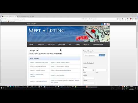 How to Get Support from Your Doctor if Believe that You Meet a Listing