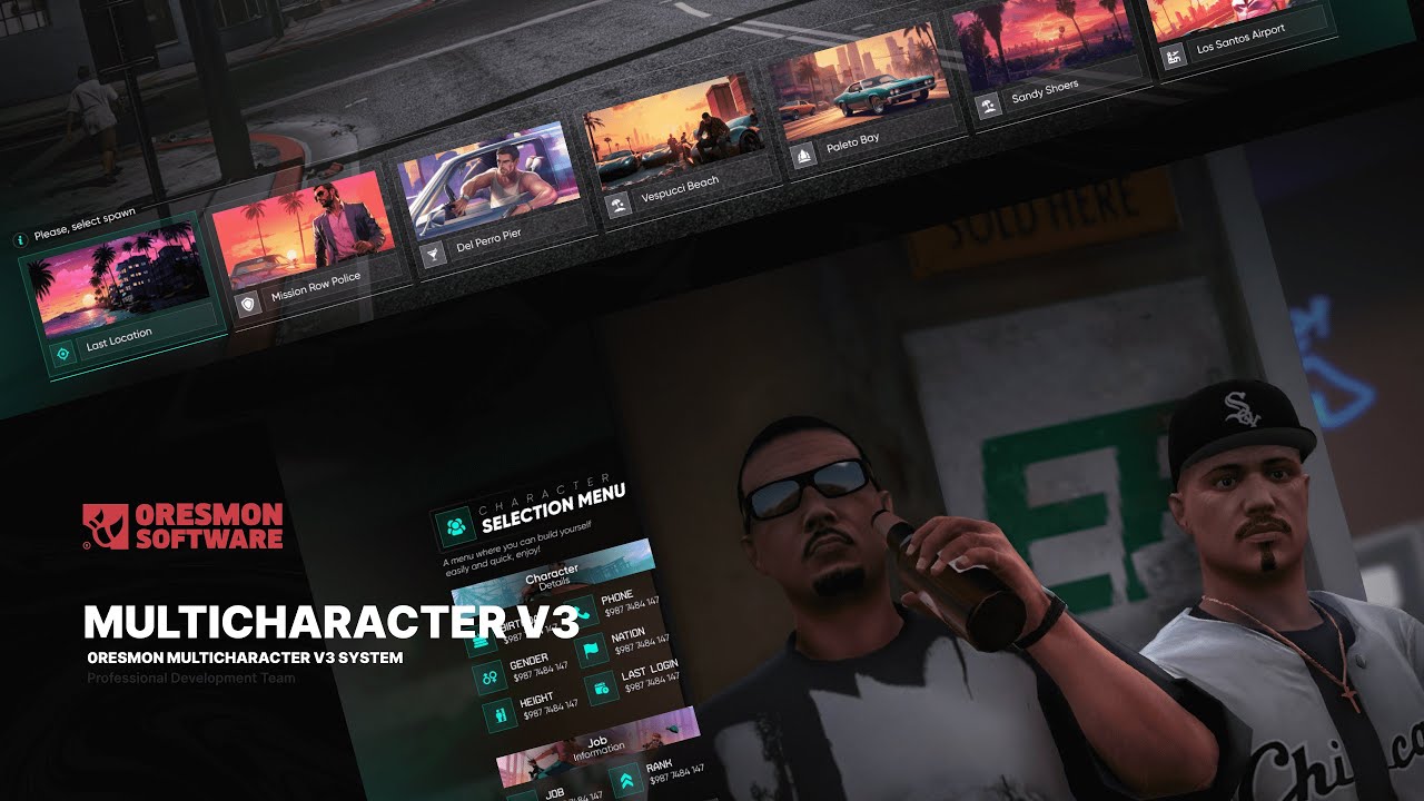 [CINEMATIC] Fivem Customizable Multicharacter Script v3 - All in One - 0R-Multicharacter v3