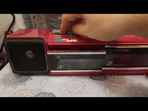 National RX-F333 Unique 3-Deck Vintage Cassette Deck Boombox | Reverb