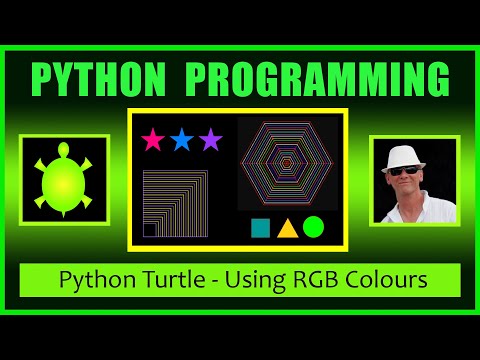 Python Turtle Graphics Using RGB Colors - Python Beginners Tutorial Learn Python Fast