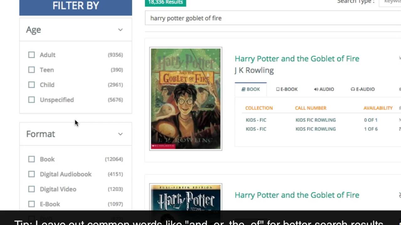 How to Use the Catalog