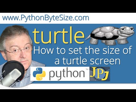 How to set the size of a Python turtle screen