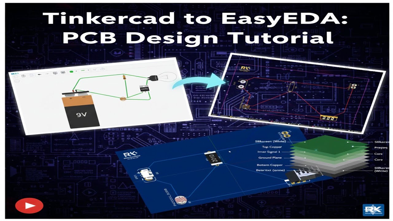 Turn Any Tinkercad Circuit into a REAL PCB! EasyEDA Step-by-Step Guide