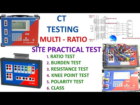 CT TESTING, MULTI RATIO CURRENT TRANSFORMER TESTING WITH CT ANALYZER & CT SB2.SITE PRACTICAL TESTING