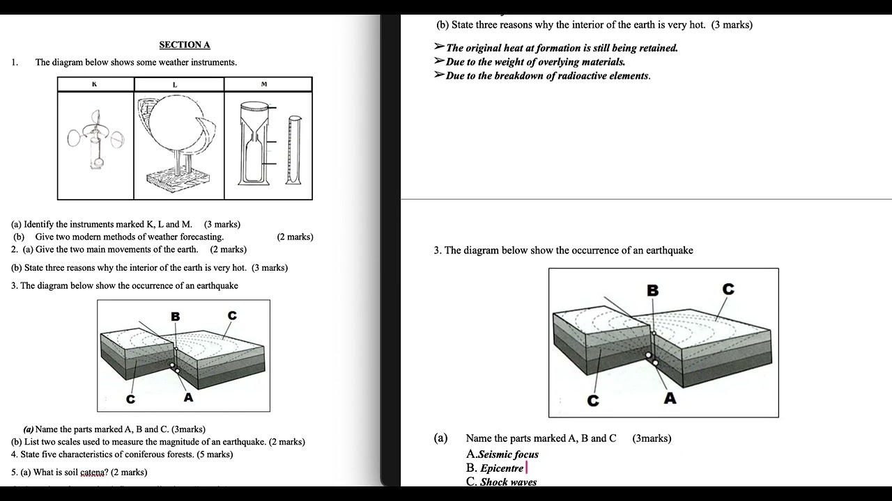 geography paper 1 | Geography paper 1 (section A) | | Geography paper 1 pdf | Kcse Geography paper 1