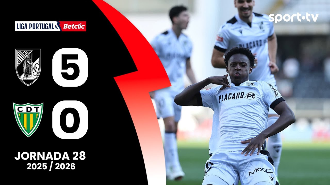Resumo: Vitória SC 5-0 Tondela - Liga Portugal Betclic | sport tv