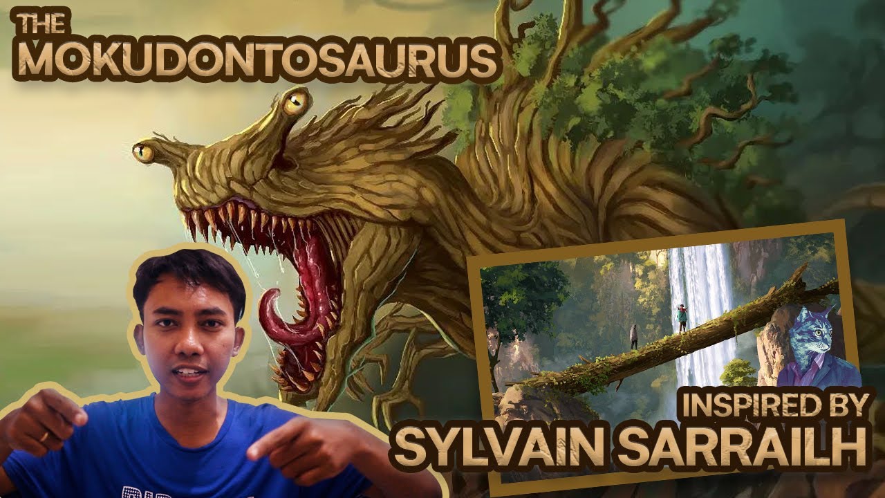 PAINTING THE MOKUDONTOSAURUS IN PHOTOSHOP | INSPIRED ARTIST BY SYLVAIN SARRAILH