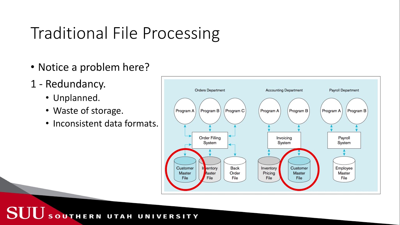 Databases: Traditional File Processing Systems
