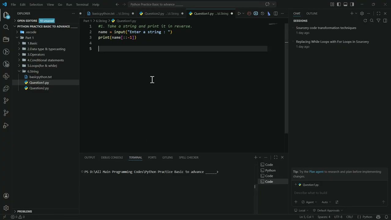 Python Strings Tutorial for Beginners | Methods, Slicing, Formatting & More (2026)