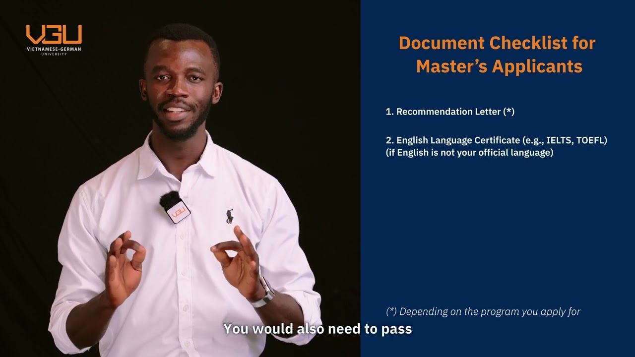 How to Apply to VGU’s Master Programs