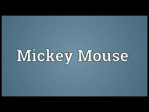 Mickey Mouse Meaning