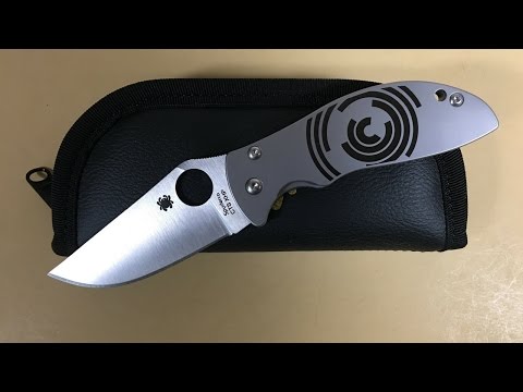 Spyderco Foundry knife 3.33 inch CTS-XHP blade stainless steel handle and all American knife