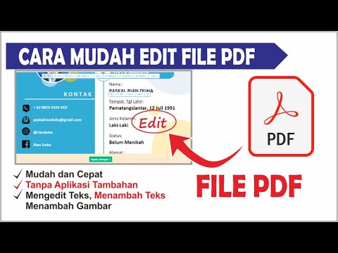 How to Edit PDF Files Easily Without Additional Applications | Delete Text and Add Text