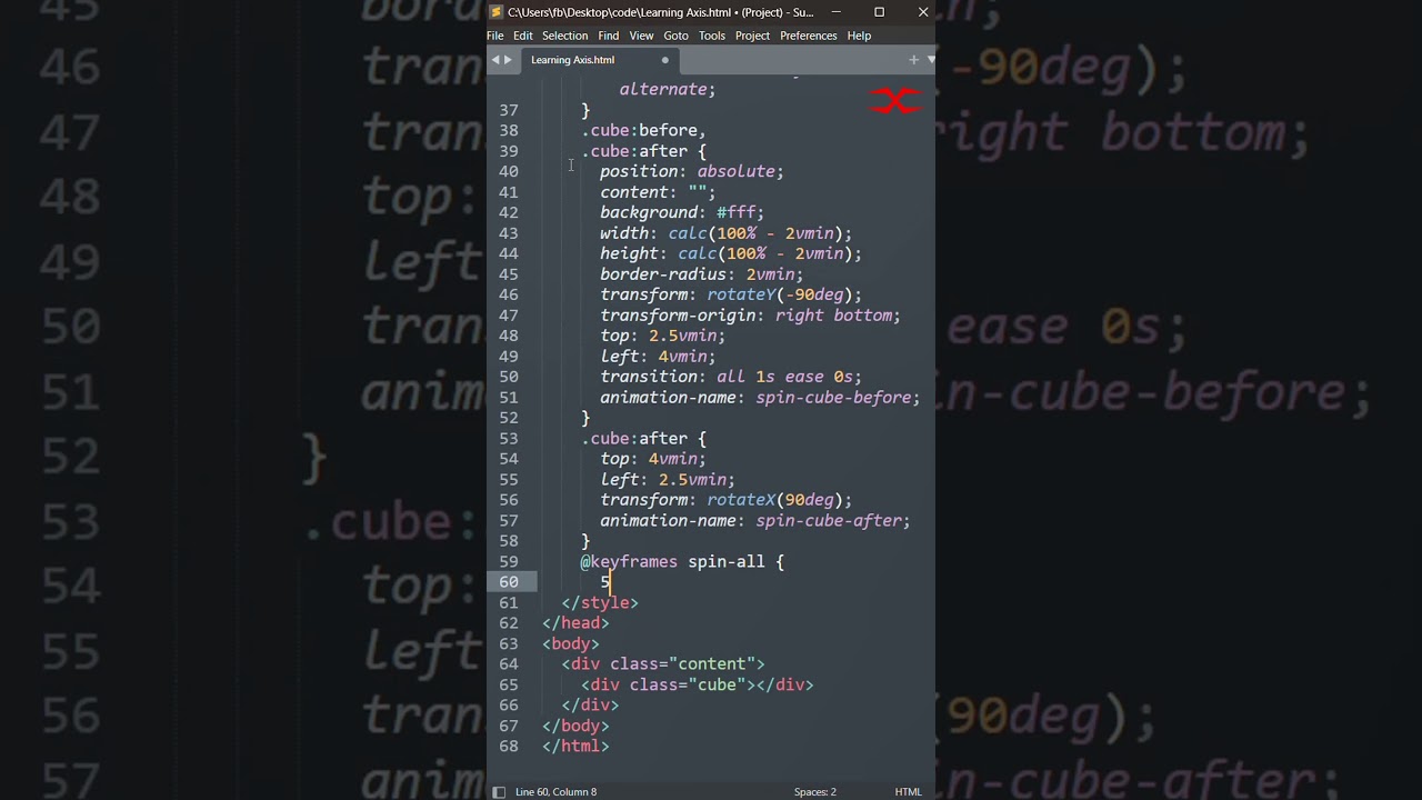 Cube & Dots Loader | HTML CSS