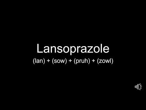 How to say | lansoprazole