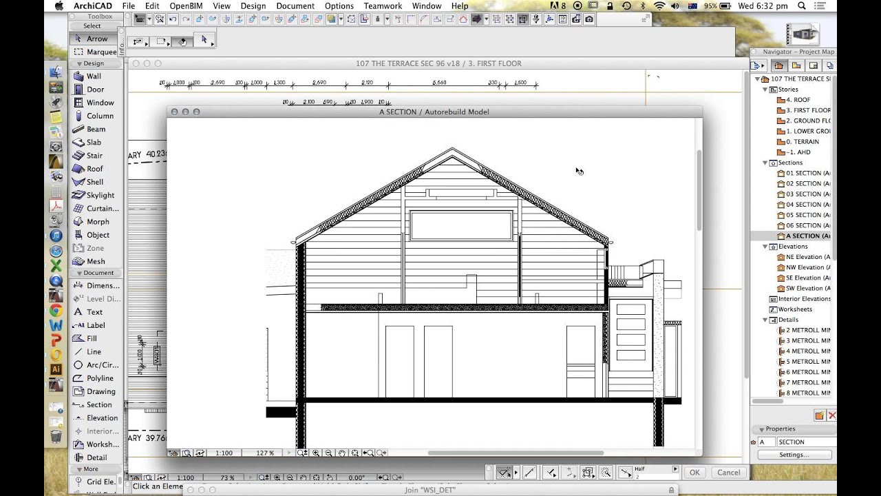 ARCHICAD   SECTIONS : ELEVATIONS