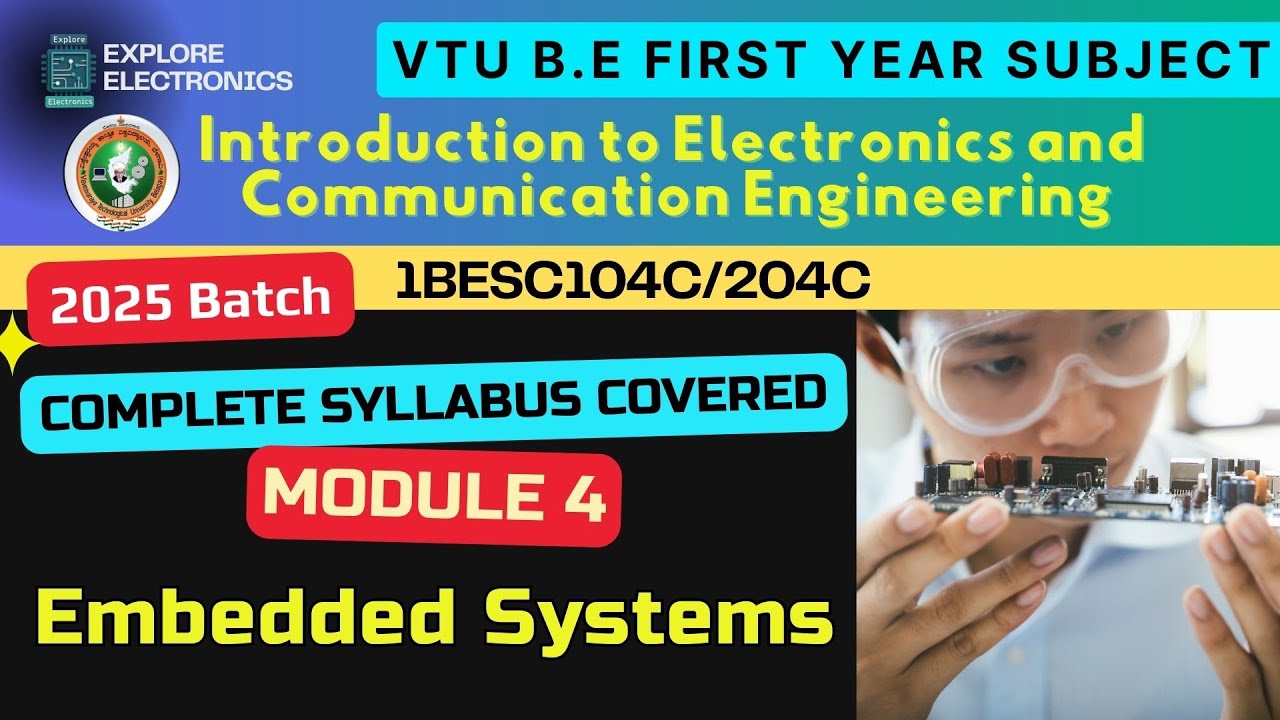 Module 4 | Embedded Systems of Introduction to Electronics and Communication Engineering