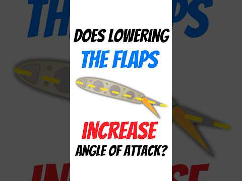 Do Flaps INCREASE Angle of Attack? #flighttraining #airplane #pilotlicense #flyingclassroom