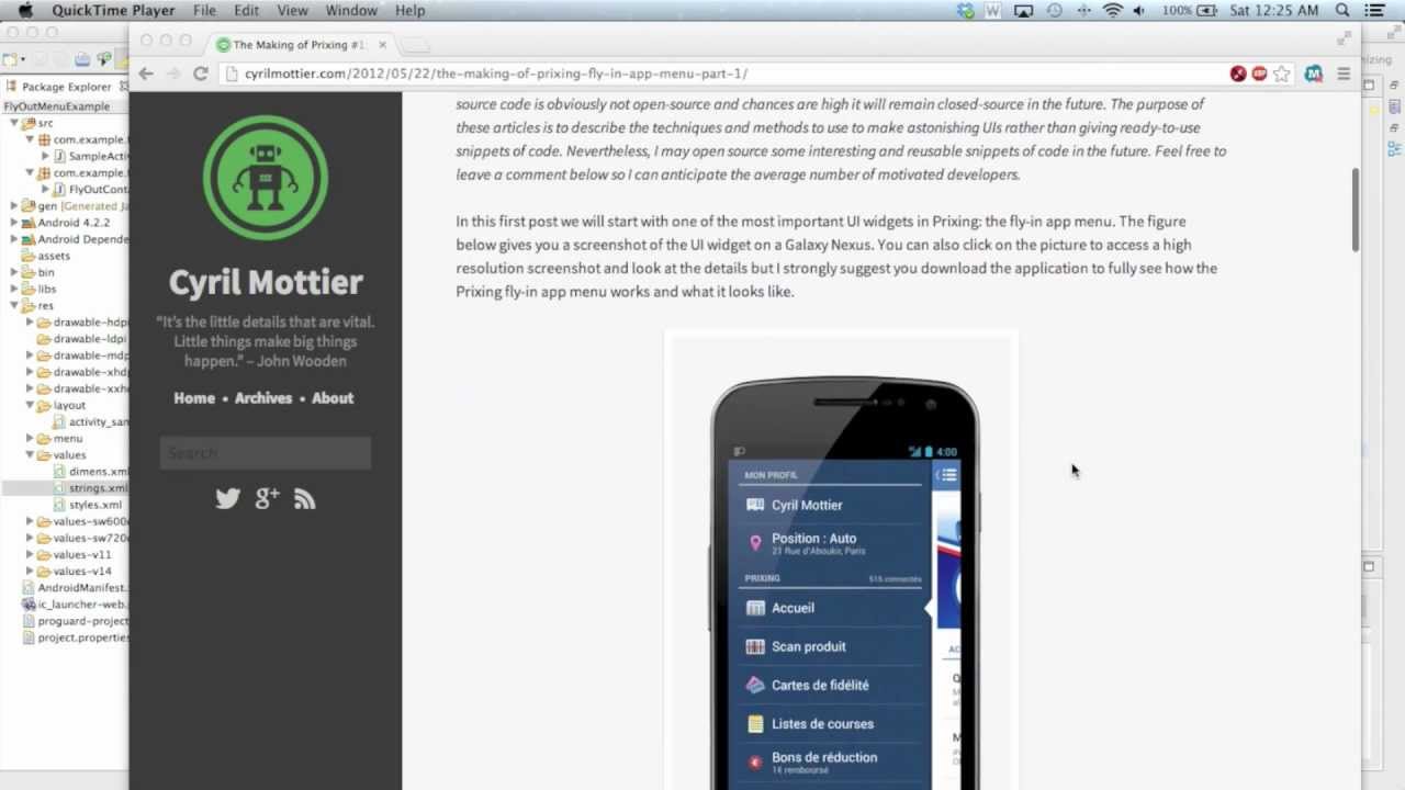Creating a Slide-In Menu in Android - Part 1: Showing the Menu