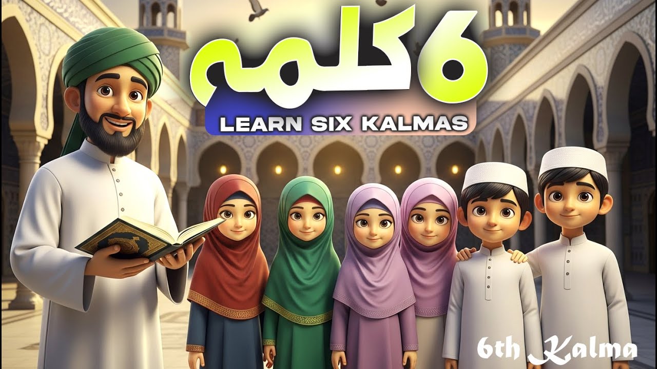 Islamic Kalimas In Arabic | Islamic 6 Kalimas | Learn Six Kalimas for kids | 6 Kalimas of Islam