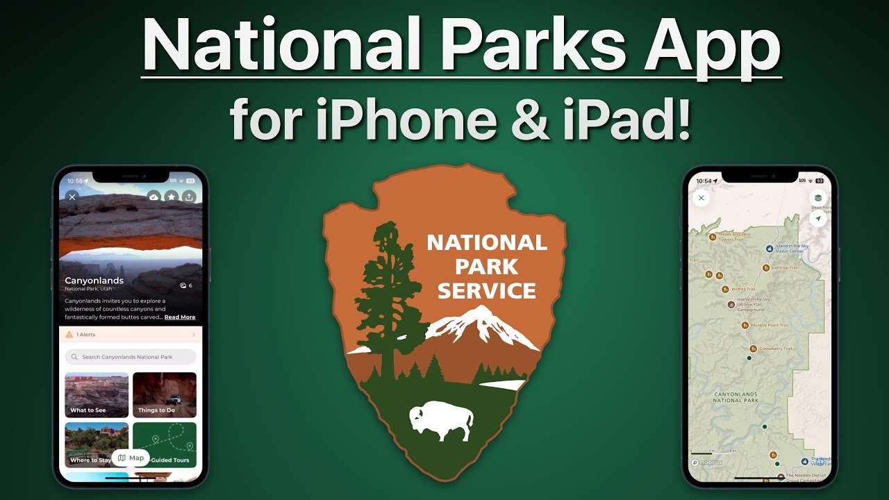 National Parks App overview! The ultimate National Park companion with downloadable maps and info!