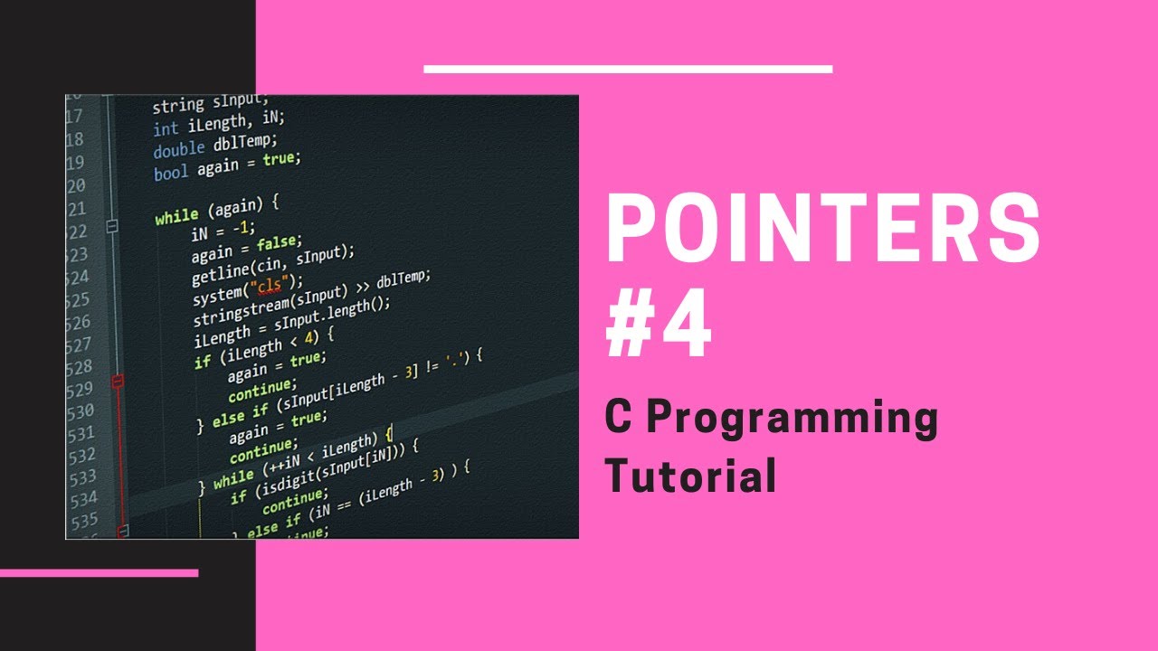 C Pointers Exercise 4 : Storing and print array elements using pointers [C Programming]