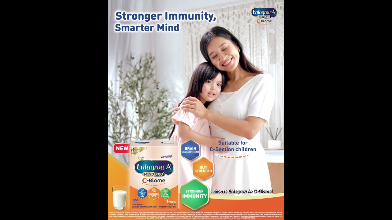 Enfagrow A+ C-Biome: Stronger Immunity, Smarter Mind