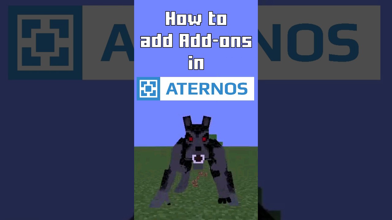 How to add ADDONS in Minecraft Bedrock Aternos Server #minecraft #shorts #aternos