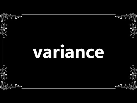 Variance - Meaning and How To Pronounce