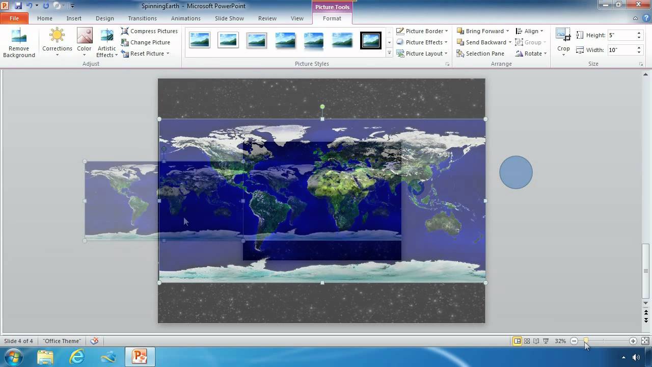 PowerPoint Spinning Globe Overview (cc)
