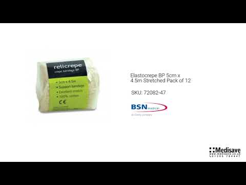 Elastocrepe BP 5cm x 4 5m Stretched Pack of 12 72082 47