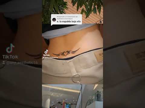 Ideas de tatuajes bonitos en la espalda baja. 🖤✨