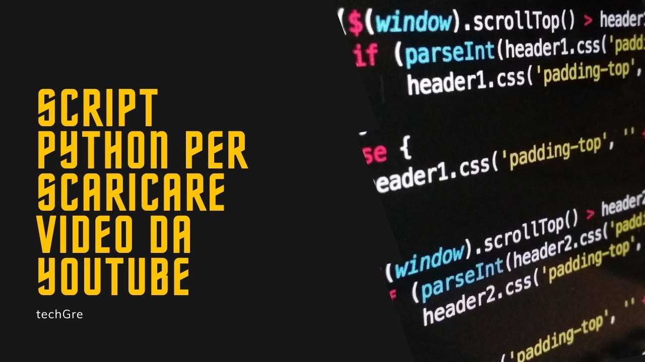 Script Python Per Scaricare Video Da Youtube #script #python #youtube