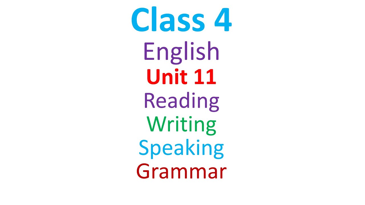 grade 4|English|unit 11|Guide