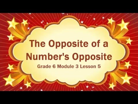 The Opposite of a Number's Opposite