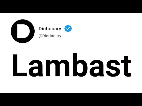 Lambast Meaning In English