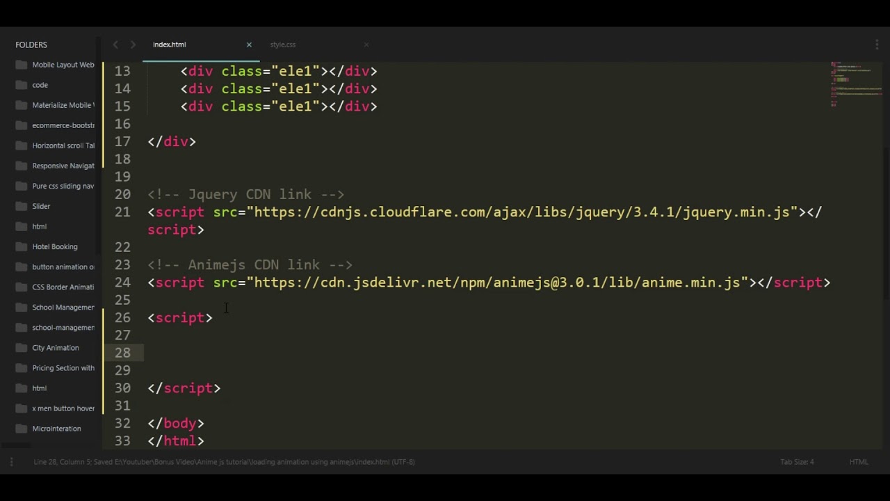 Loading Animation using AnimeJS | Javascript Animation Tutorial | Website Preloader
