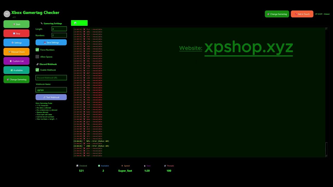 Xbox Gamertag Checker | Super Fast