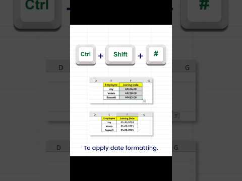 ⚡ Most Useful Excel Shortcut Keys You MUST Know! ✨Shorts #excelshortcutkeys #excel